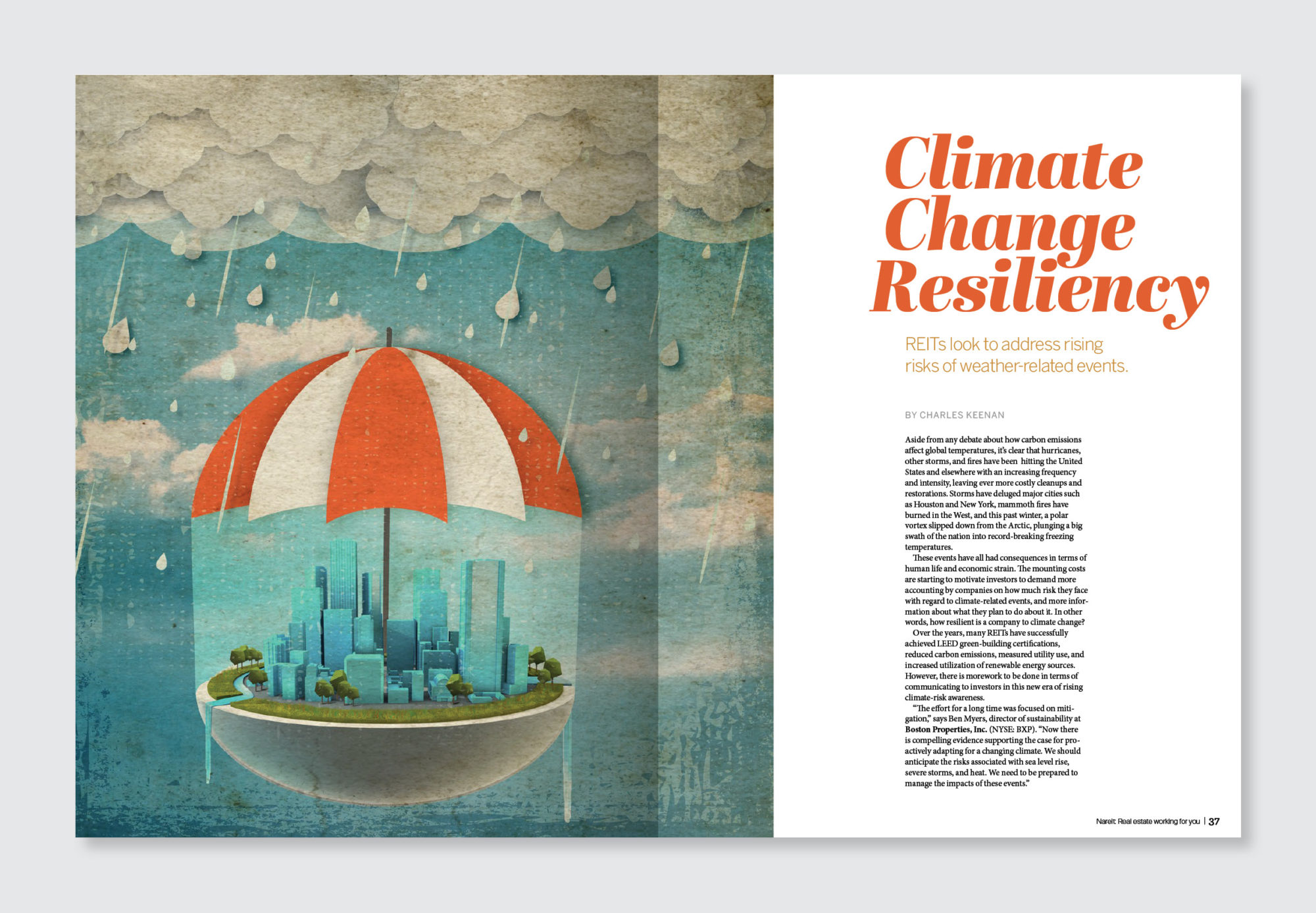 REIT Magazine Illustration - LTD Creative